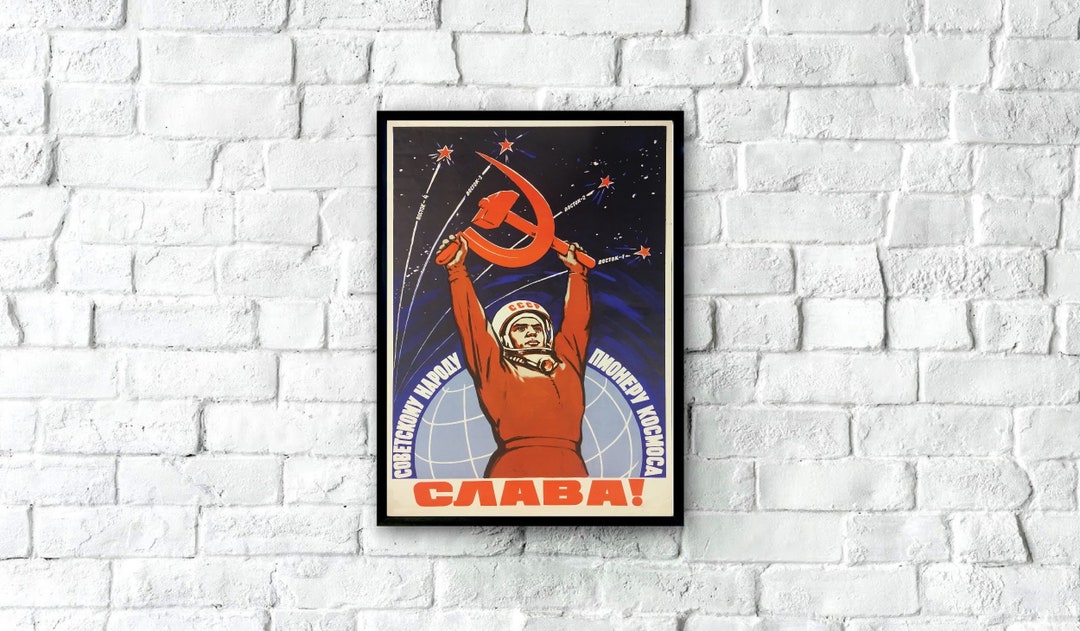Soviet Propaganda Poster 1962, Glory to the Soviet People, the Pioneer ...