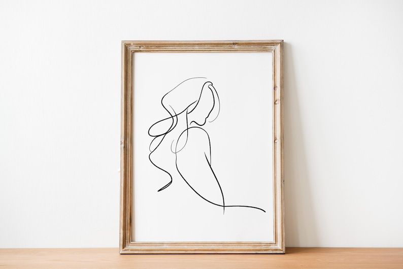 Woman Line Art Print Female Poster Minimalist Woman Art Abstract woman-line-art-print-female-poster-minimalist-woman-art-abstract