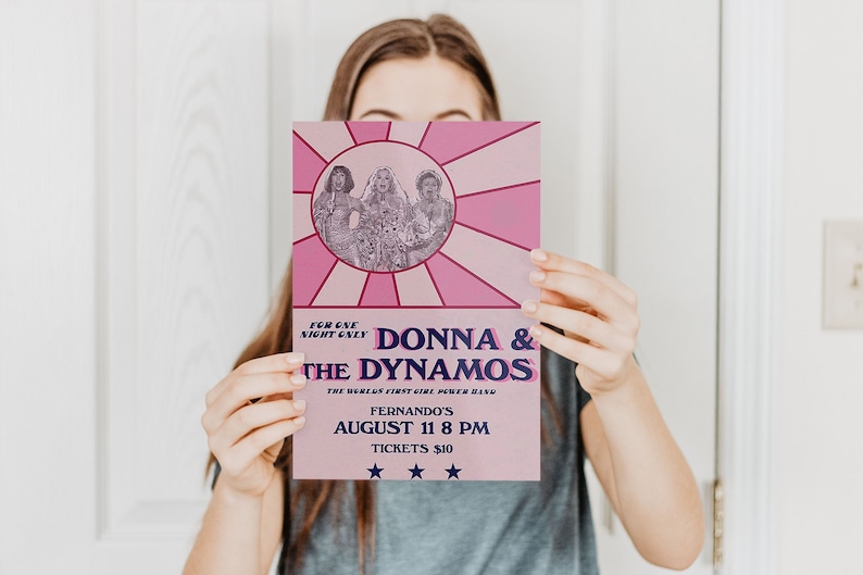 Donna and the Dynamos Poster Classic Music Poster Printable - Etsy