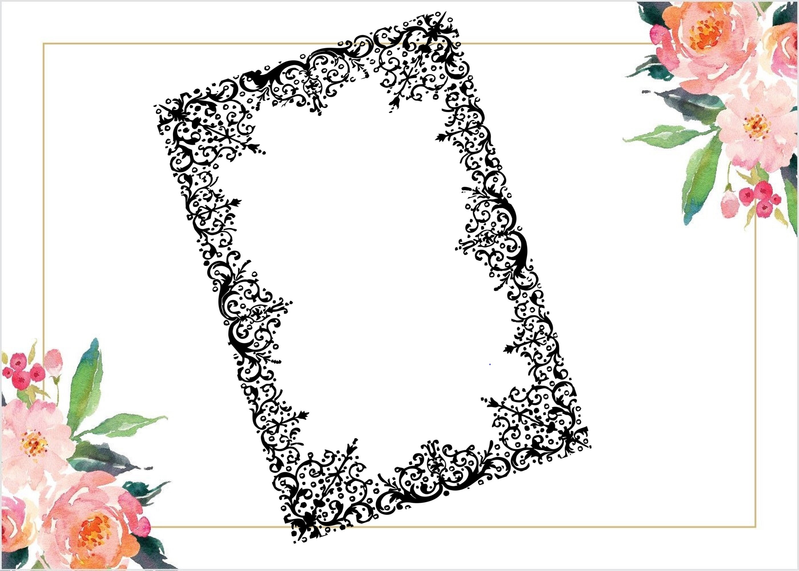 Vintage Intricate Flourish Frame SVG, Vintage Decorative Frame, Vector ...