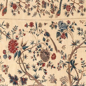 Antique Indian Textile Print, Vintage Kalamkari Tree of Life, Palampore ...
