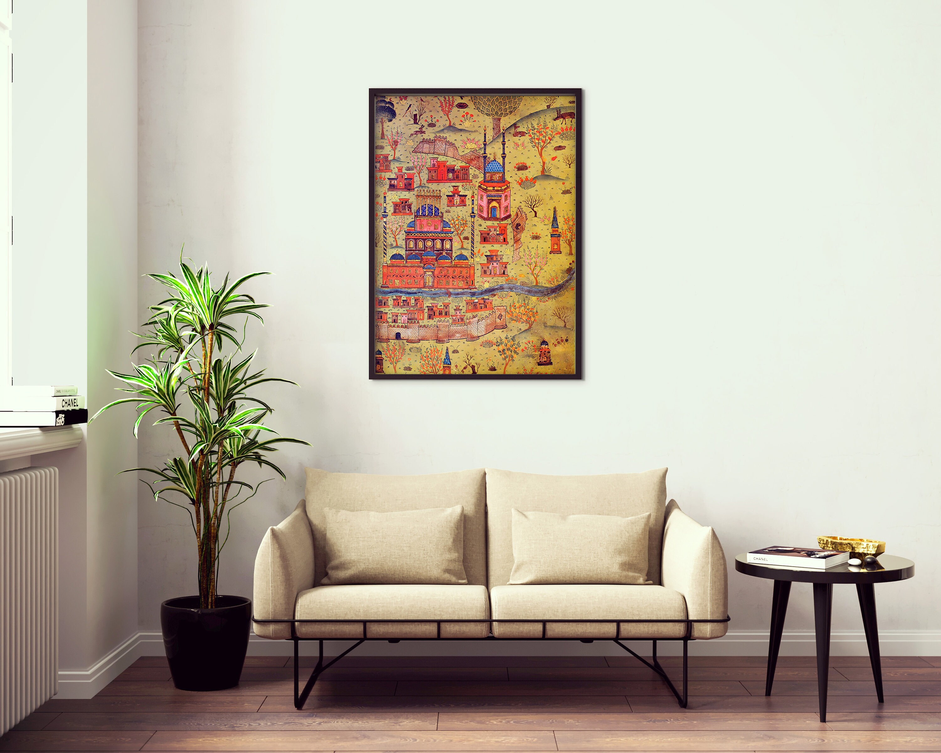 Antique Matrakçı Nasuh Soltaniyeh Map, 16th Century Map, Vintage ...