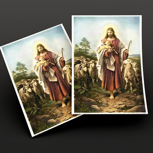 Antique JESUS Print, Vintage Jesus Art 1887, Christian Décor, Jesus ...