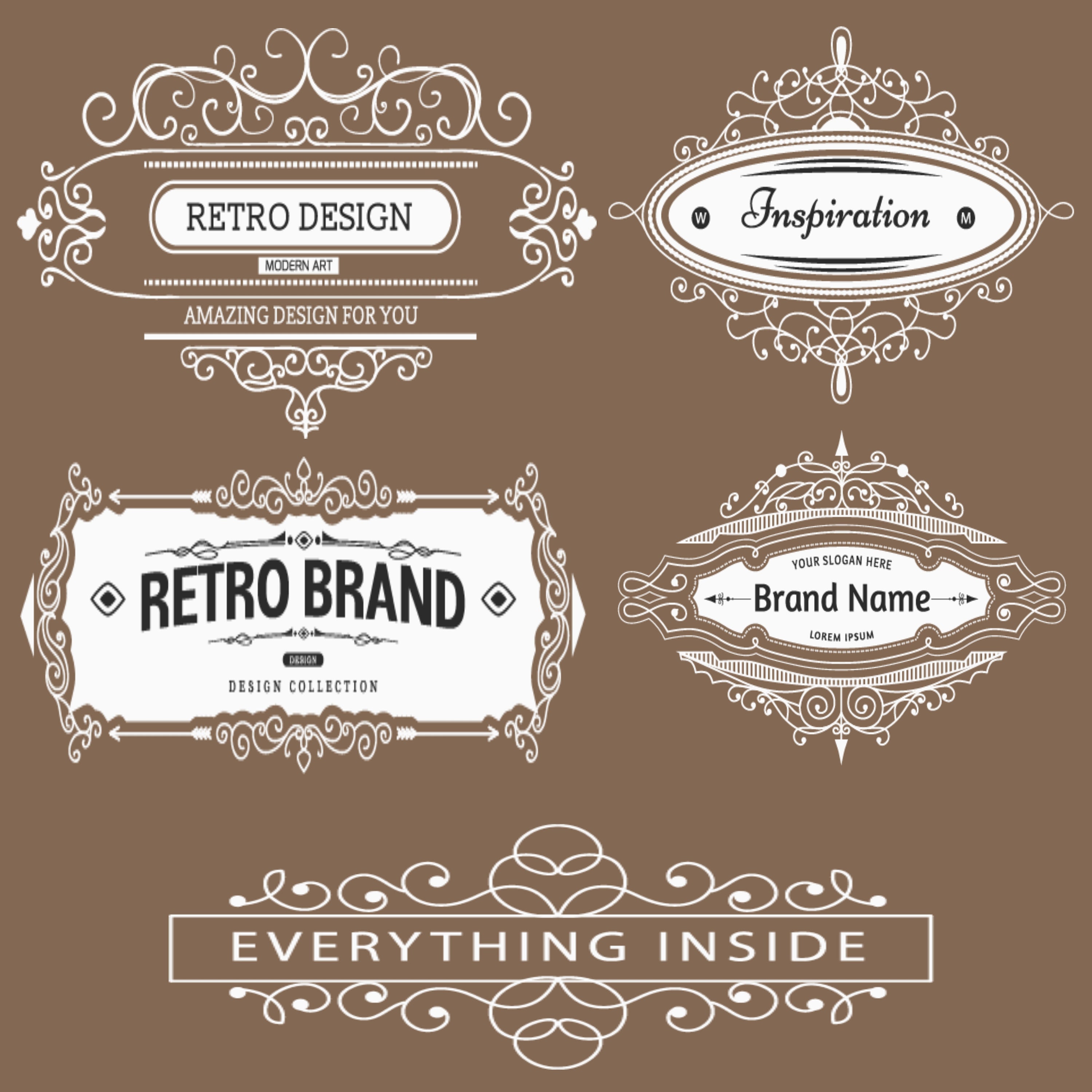 Vintage Digital Frames Bundle Set of 21 Ornate Frames Border - Etsy