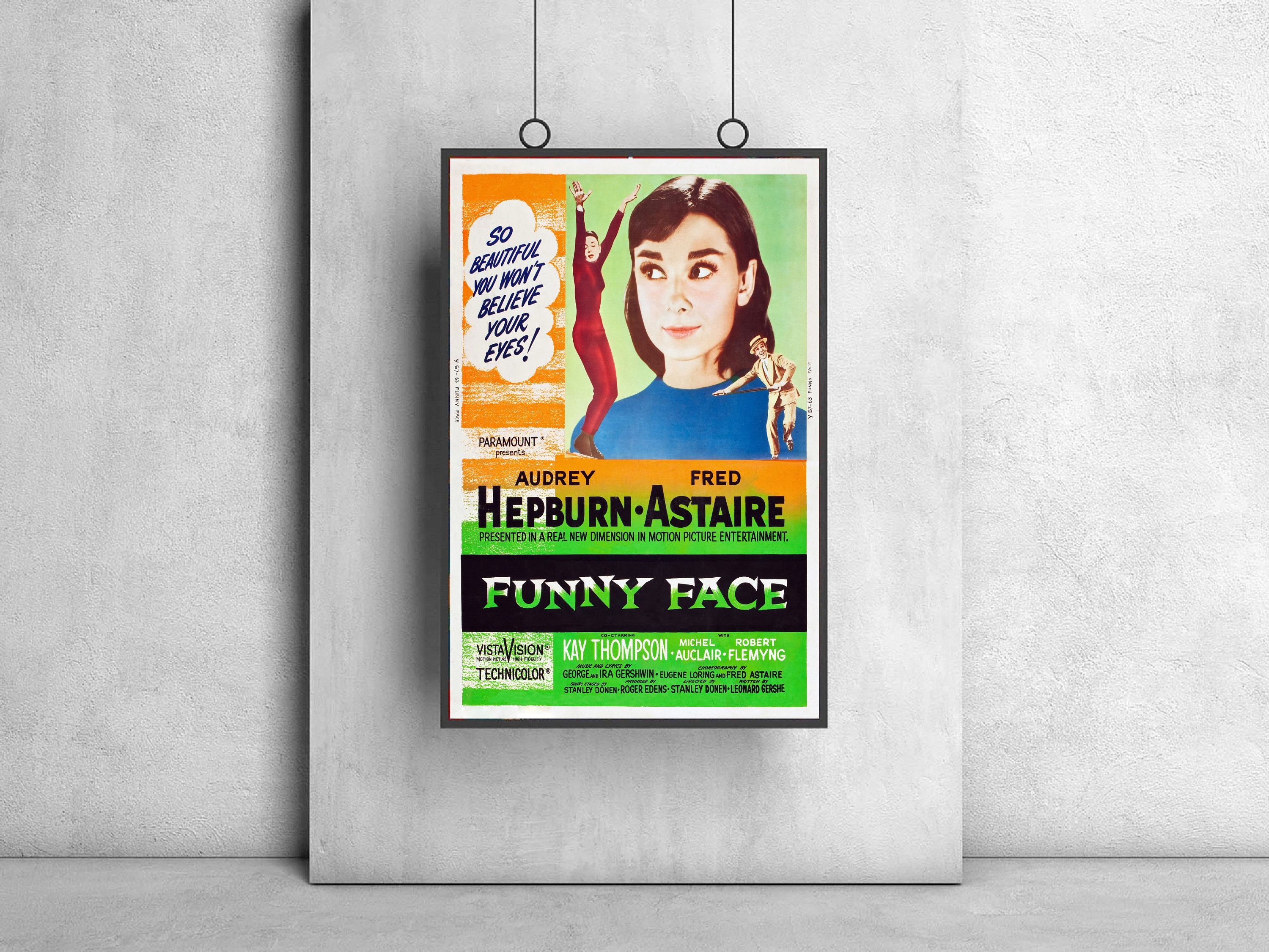 Funny Face Movie 1957 Rare Original Poster INSTANT DOWNLOAD 3 | Etsy