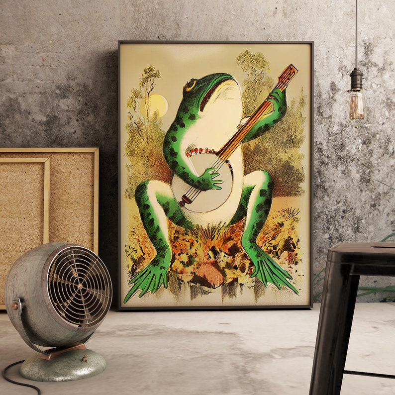 Vintage Frog Poster SET of 3 Vintage Frog Aesthetic - Etsy