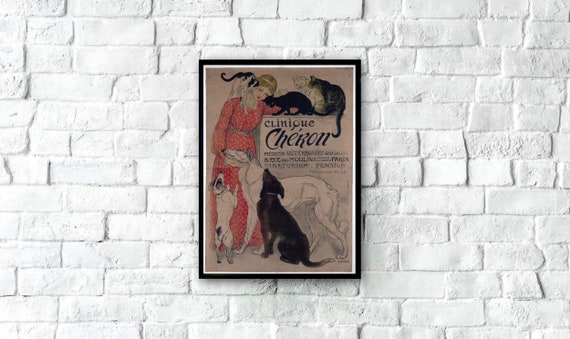 Printable Clinique Cheron Poster Vintage Veterinary Poster | Etsy