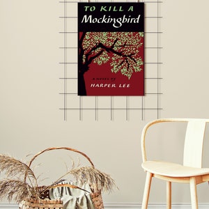 Vintage to Kill A Mockingbird Book Cover, to Kill A Mockingbird Poster ...
