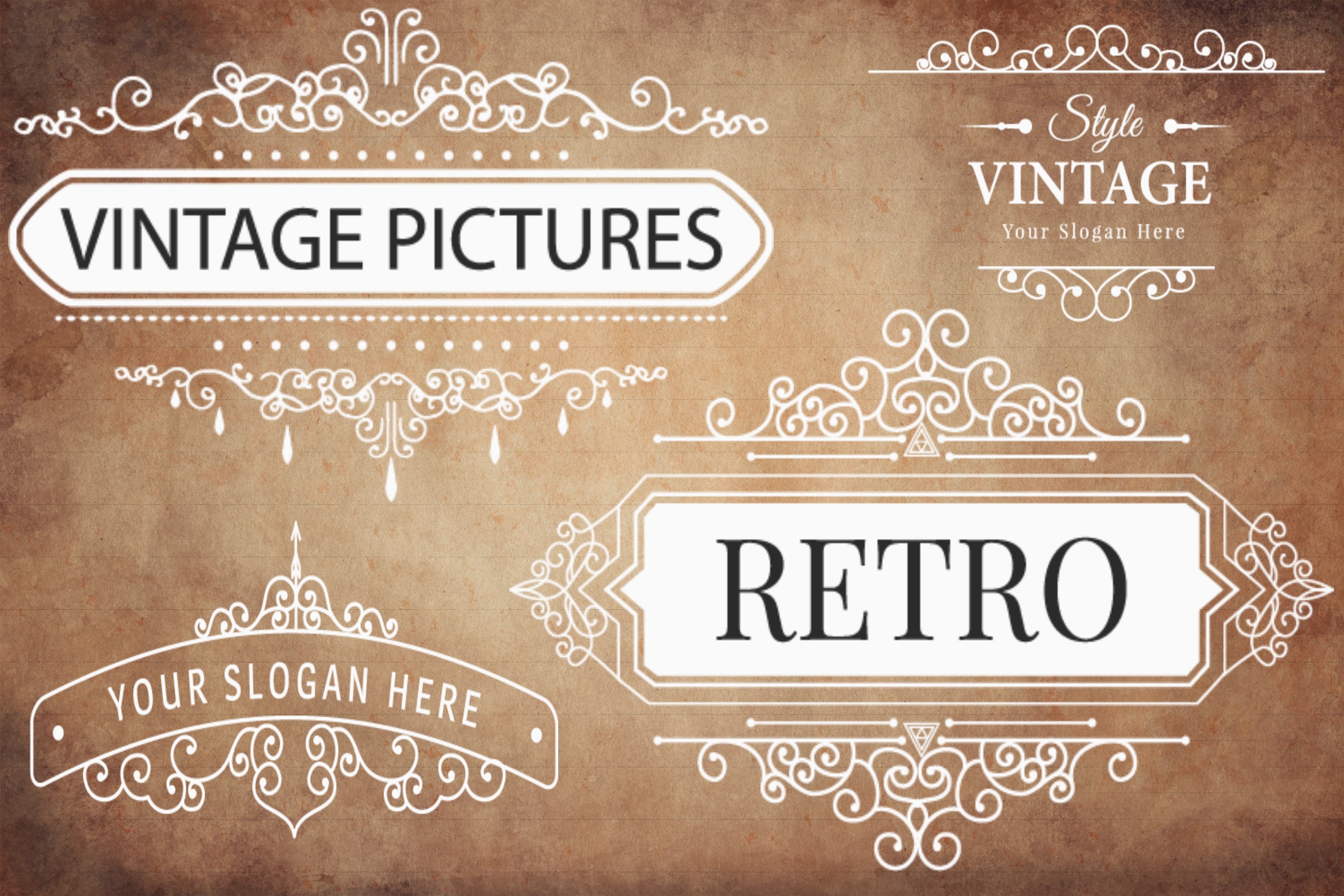 Vintage Digital Frames Bundle Set of 21 Ornate Frames Border - Etsy