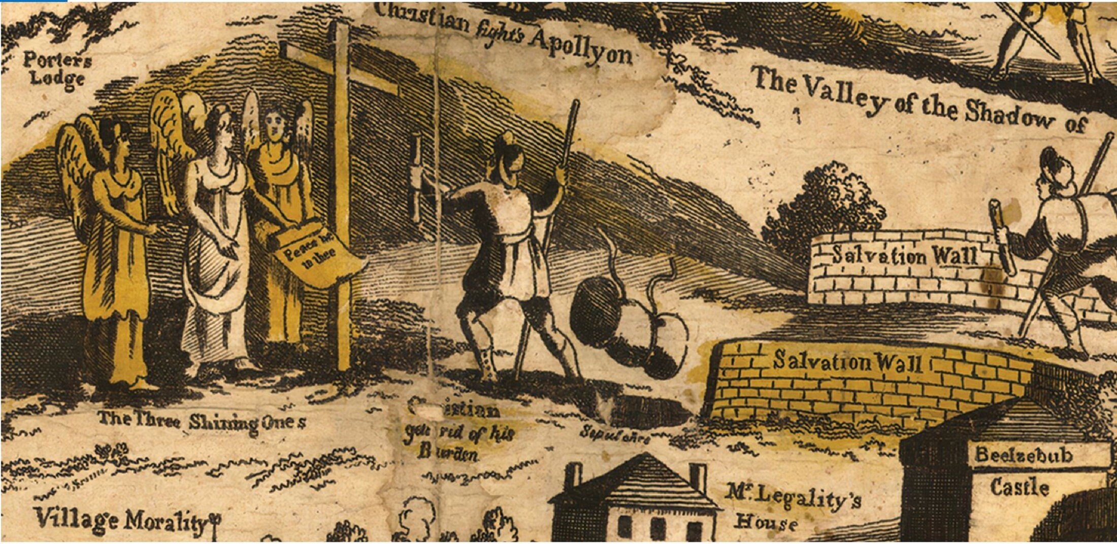 The Pilgrim's Progress Map 1813 Print Illustration Map of - Etsy Australia