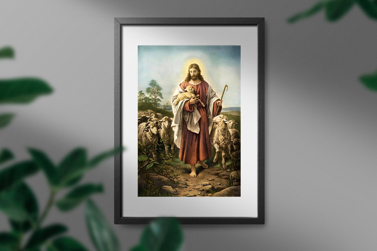 Antique JESUS Print Vintage Jesus Art 1887 Christian Décor - Etsy