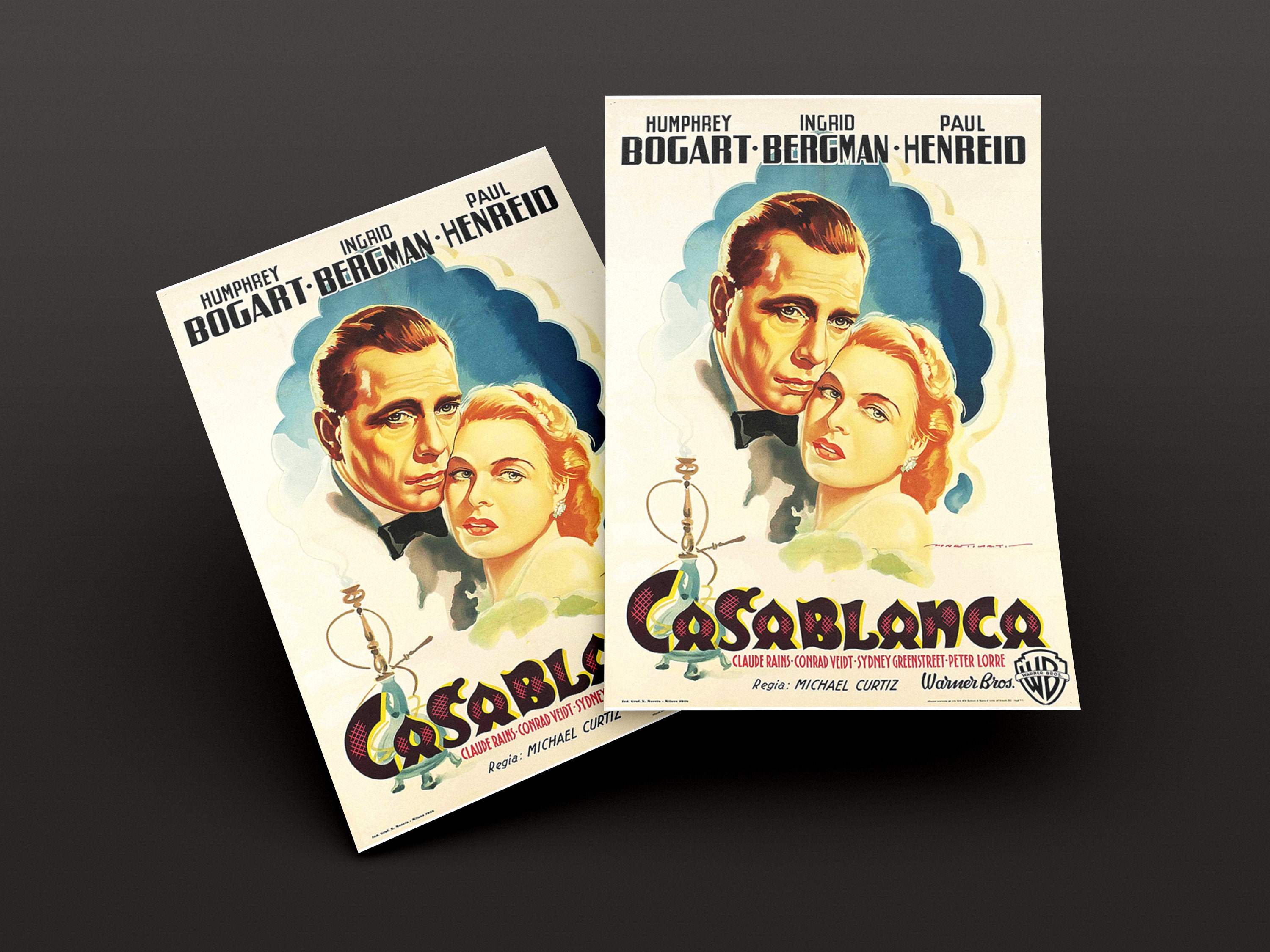 Casablanca Movie Poster 1942, Italian Casablanca Movie Poster sold by ...