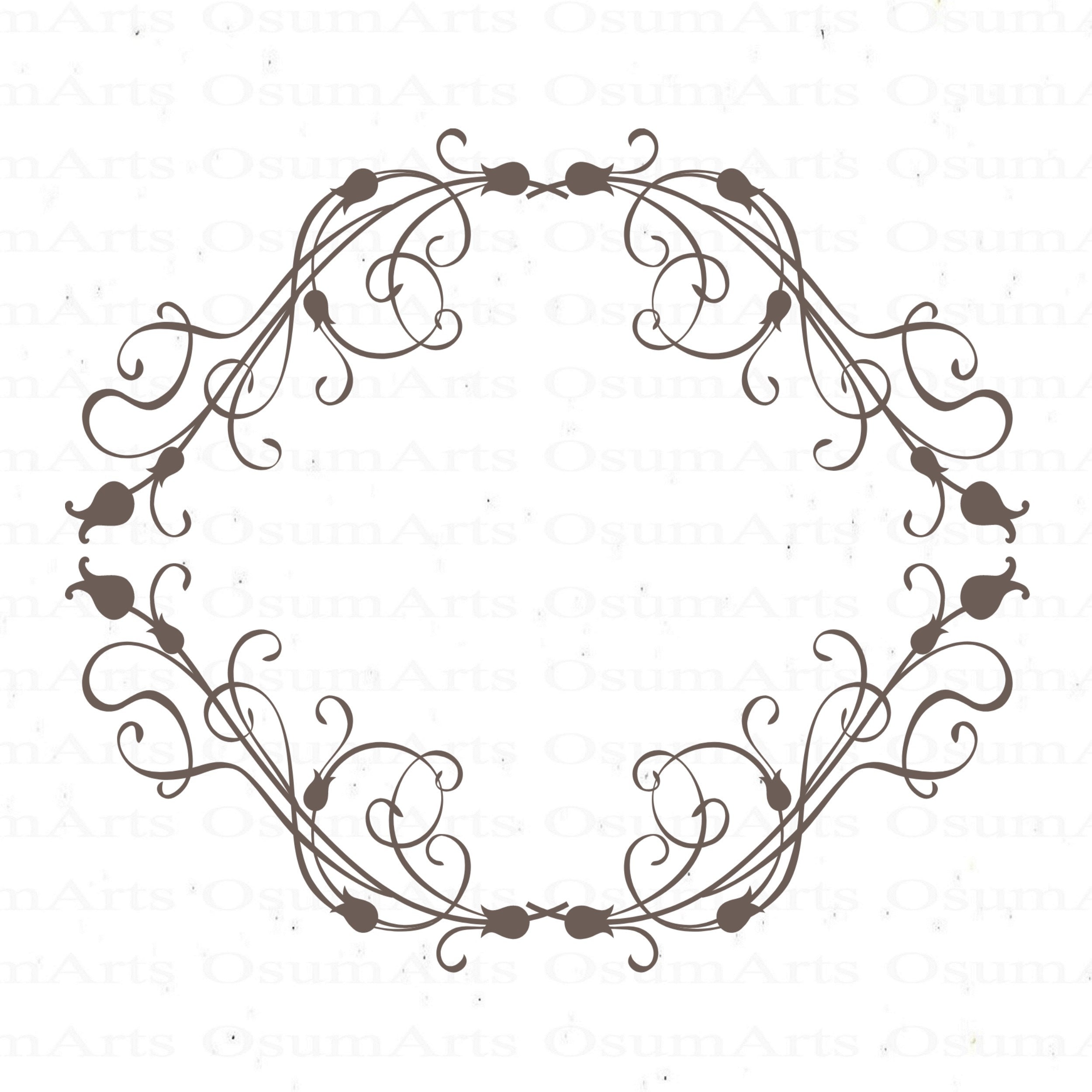 Vintage Decorative Frames SET of 9 Vintage Frames SVG Png - Etsy