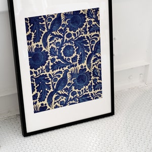 Indigo Art Set of 3, Indigo Wall Art, Indigo Blue Decor, Indian ...