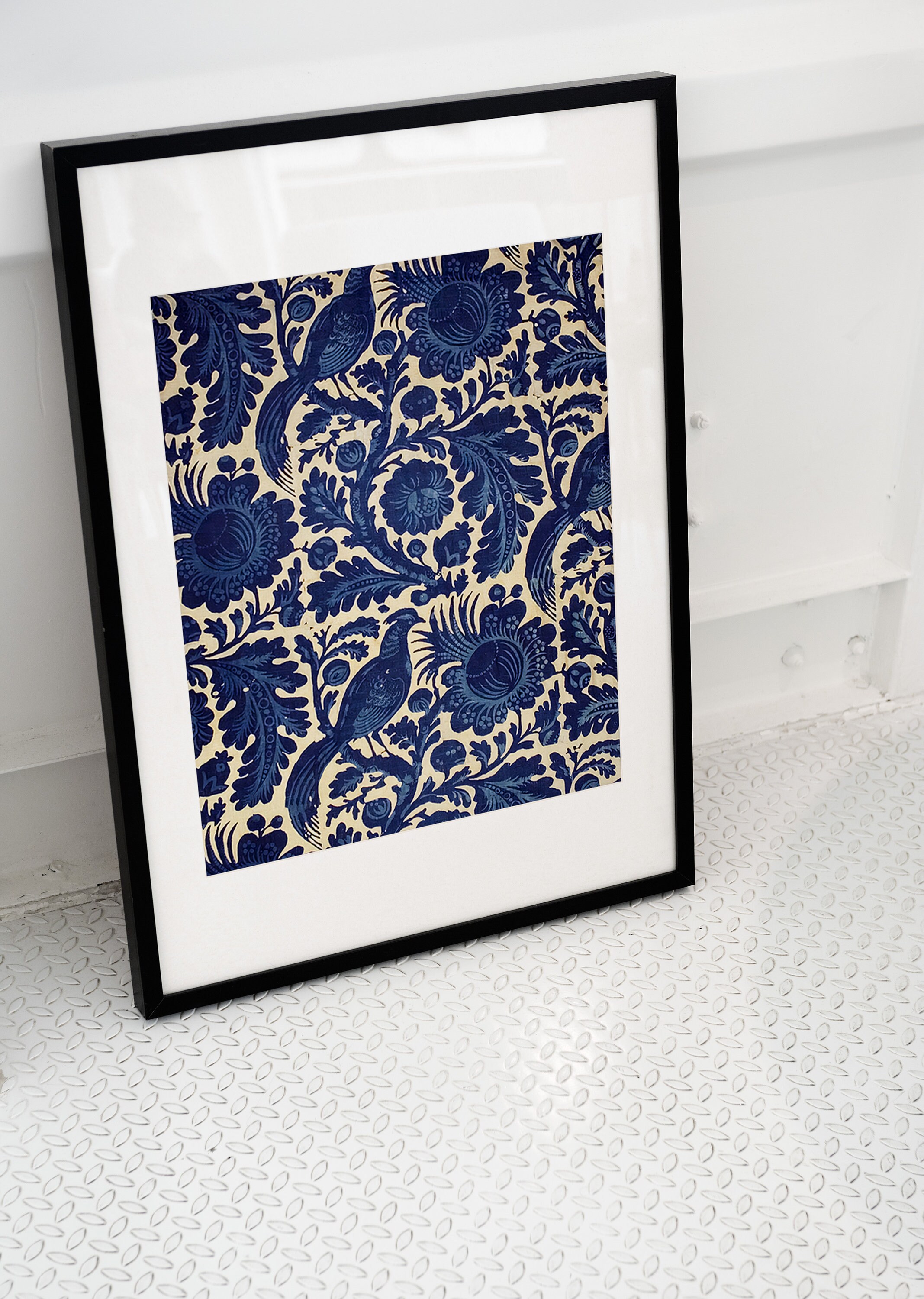 Indigo Art Set of 3, Indigo Wall Art, Indigo Blue Decor, Indian ...