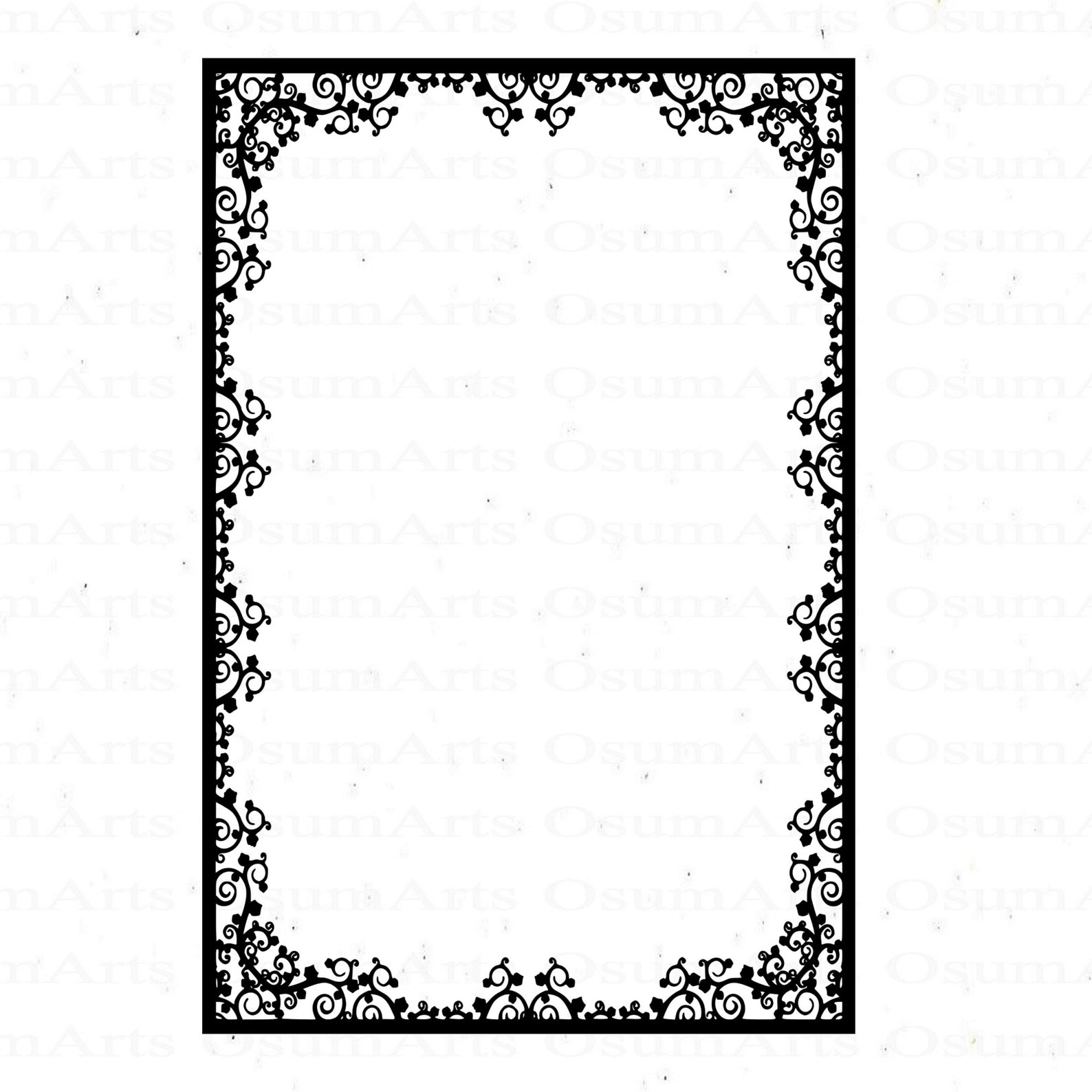 Vintage Decorative Frame Vintage Frames SVG PNG JPG Digital - Etsy