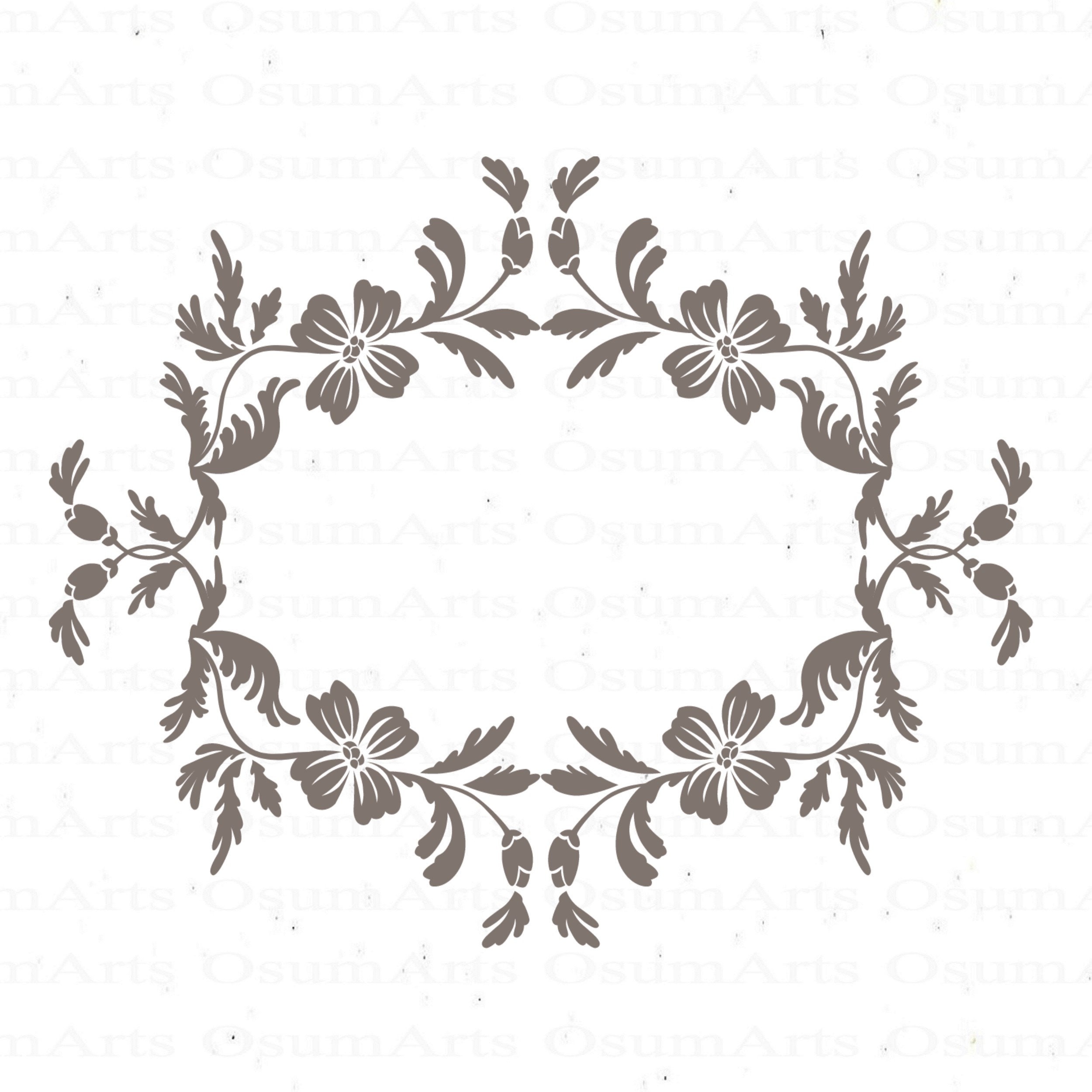 Vintage Decorative Frames SET of 9 Vintage Frames SVG Png - Etsy
