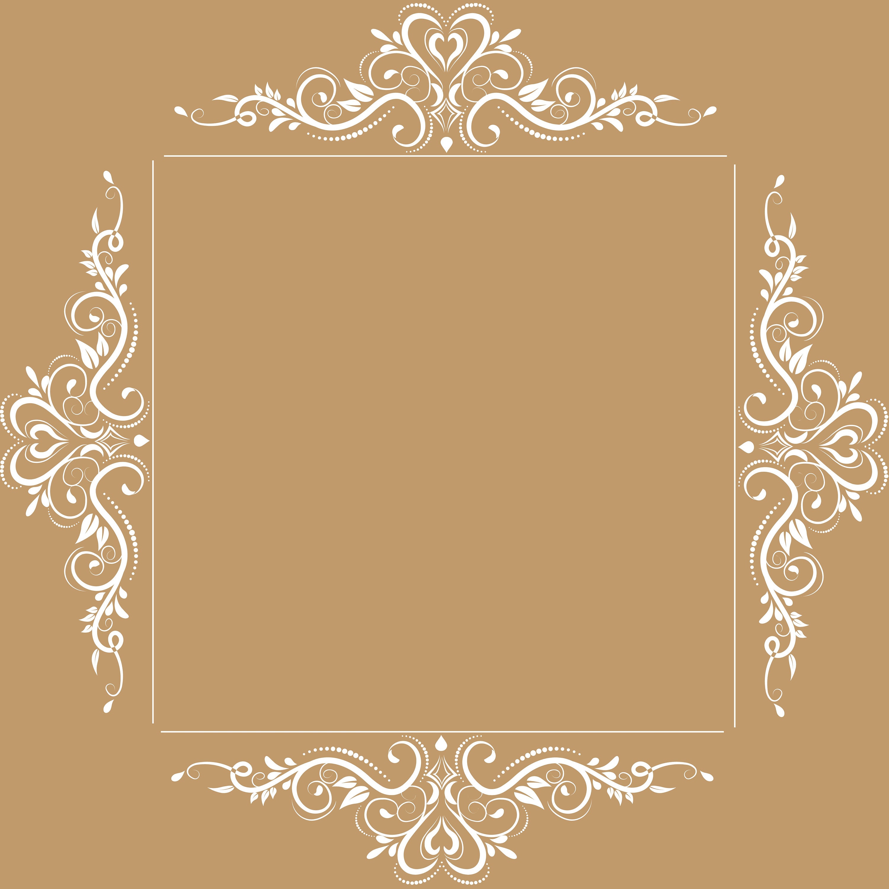 Decorative Frame SVG Bundle Decorative Square Frame Svg - Etsy