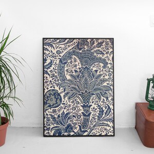 Indigo Art Set of 3, Indigo Wall Art, Indigo Blue Decor, Indian ...