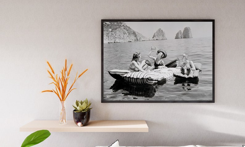 Luncheon Décor Floating Luncheon Three Young Women Eat - Etsy