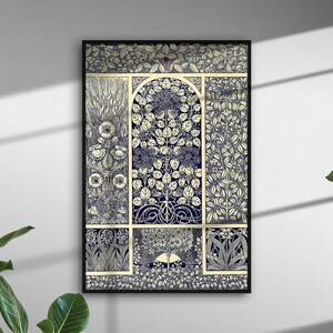Vintage Indigo Art Set of 6, Indigo Wall Art, Indigo Blue Decor, Blue ...