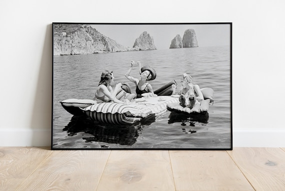 Luncheon Décor Floating Luncheon Three Young Women Eat - Etsy