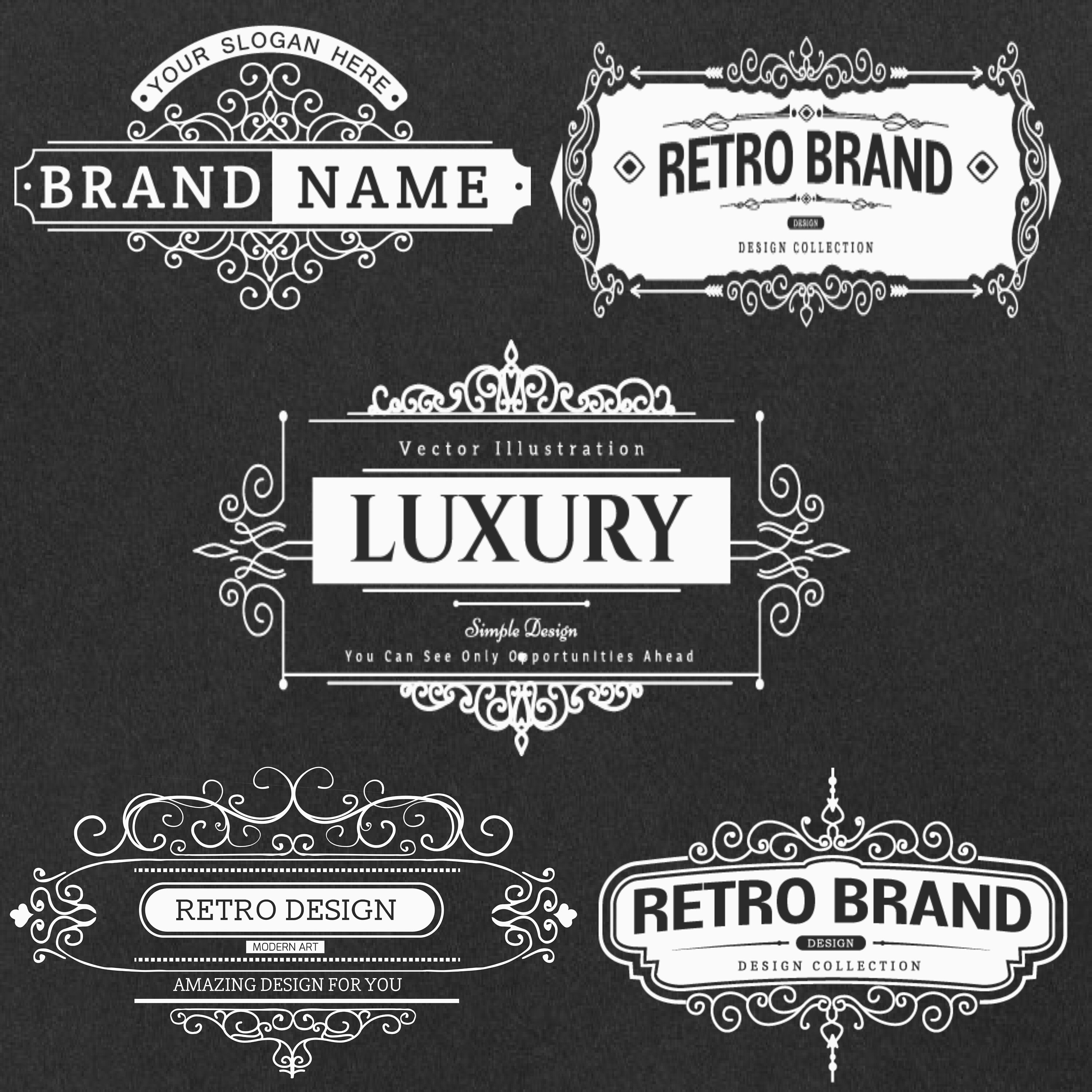 Vintage Digital Frames Bundle Set of 21 Ornate Frames Border - Etsy