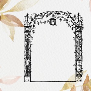 Vintage Victorian Plant Decorative Frame, Vintage Frames SVG PNG JPG ...