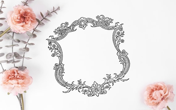 Floral Scroll Border