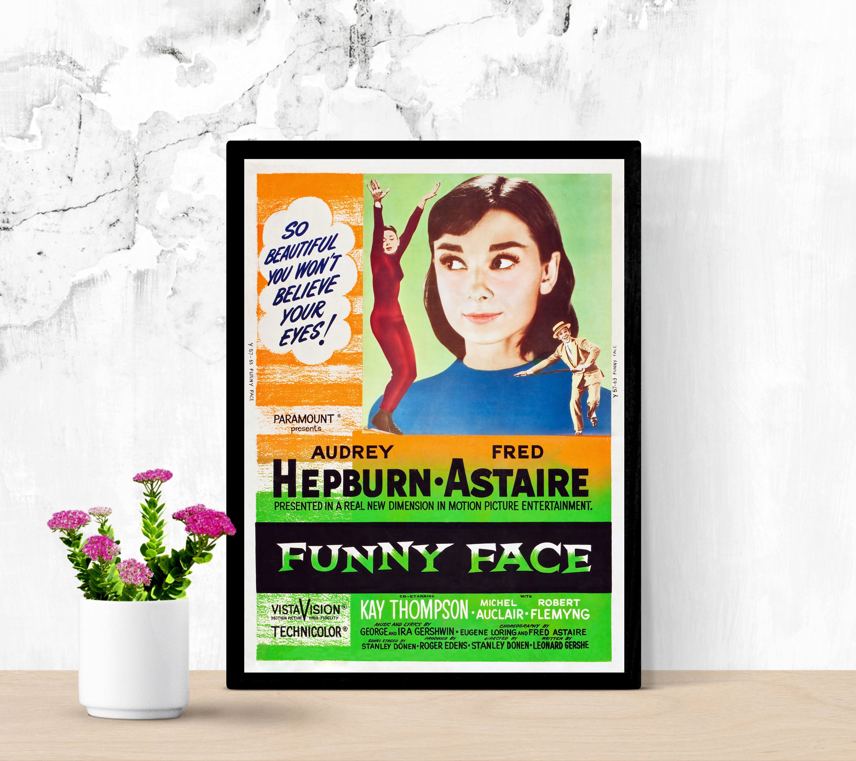 Funny Face Movie 1957 Rare Original Poster INSTANT DOWNLOAD 3 | Etsy