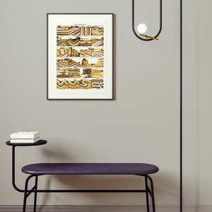Vintage Geology Poster - Rock Formations Chart, Vintage Map Print ...