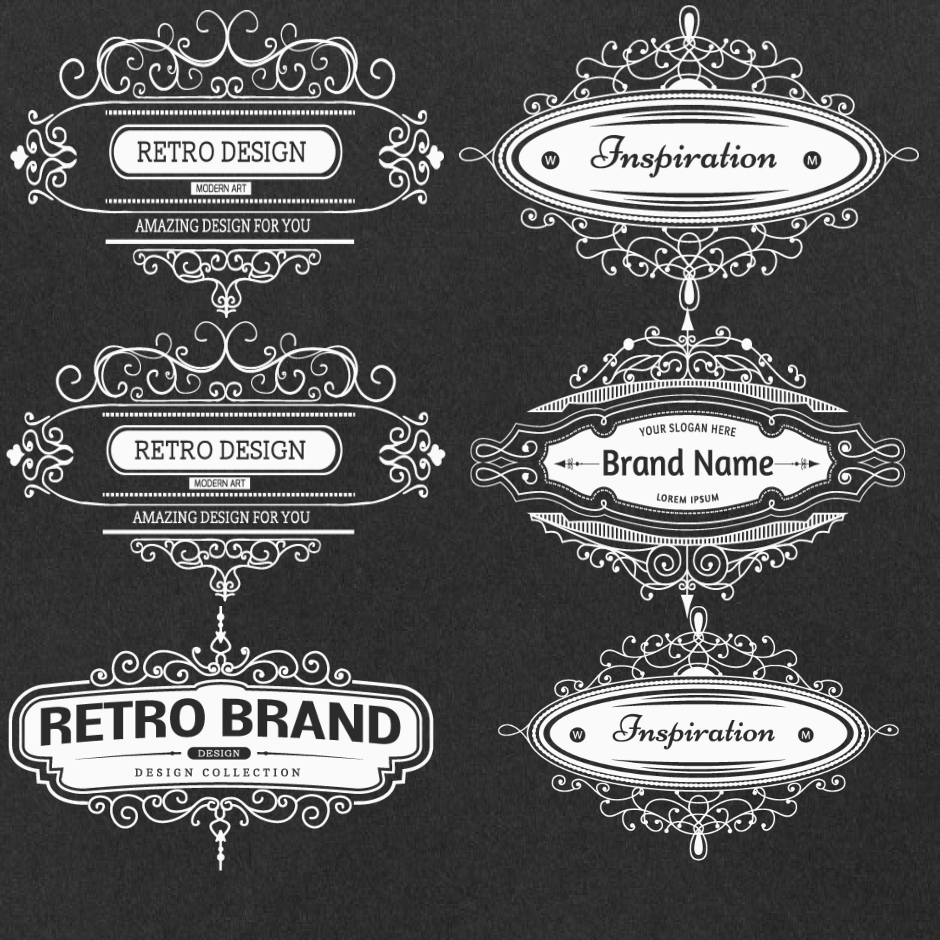 Vintage Digital Frames Bundle Set of 21 Ornate Frames Border - Etsy