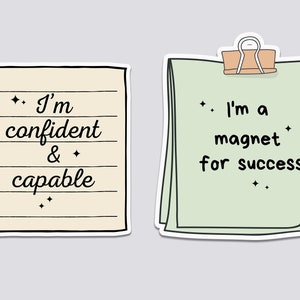 Affirmations Printable Stickers, Affirmations Sticky Notes Png ...