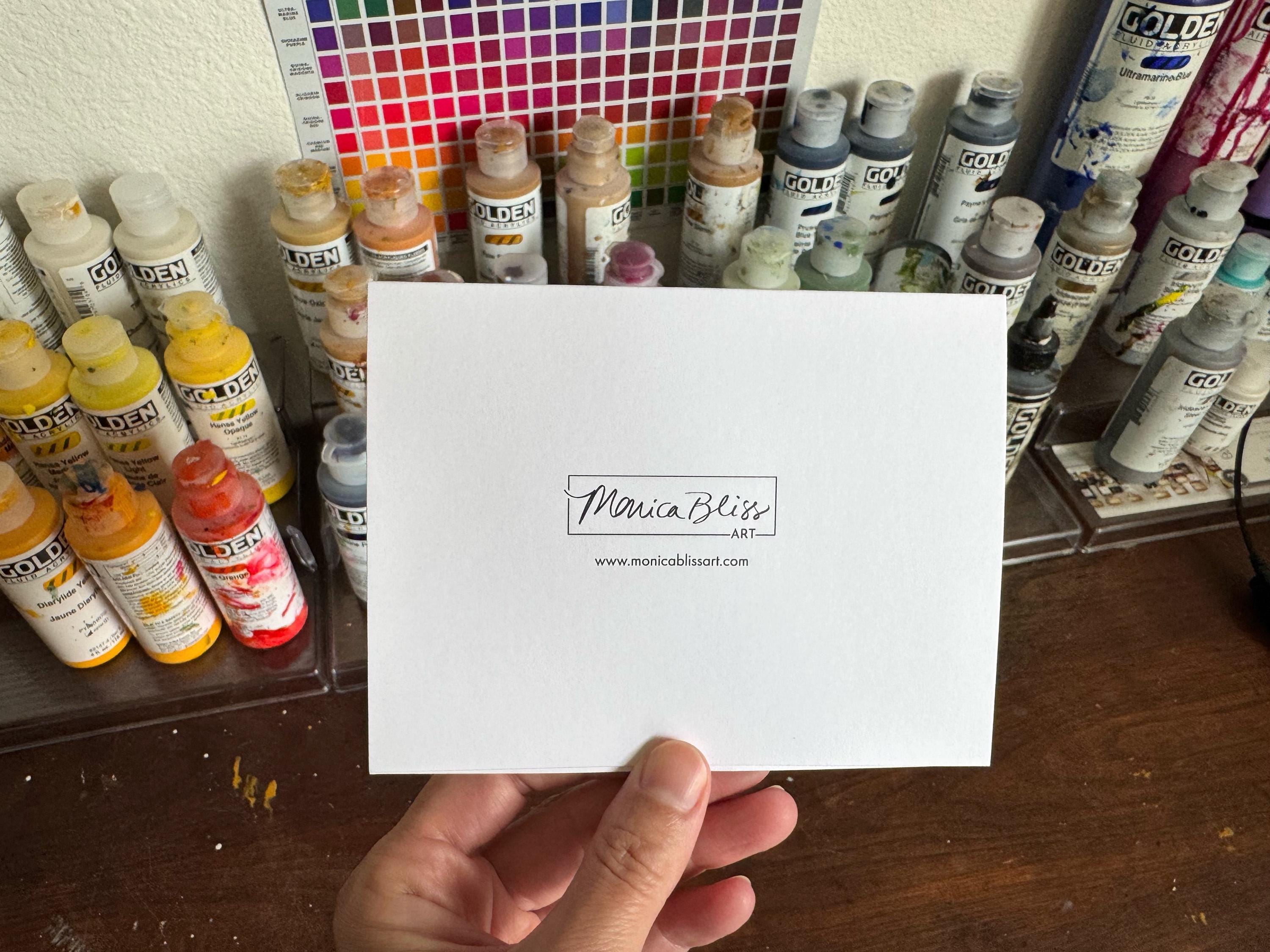 Hand-painted Colorful Greeting Cards Boxed Set | Framable Fine Art ...