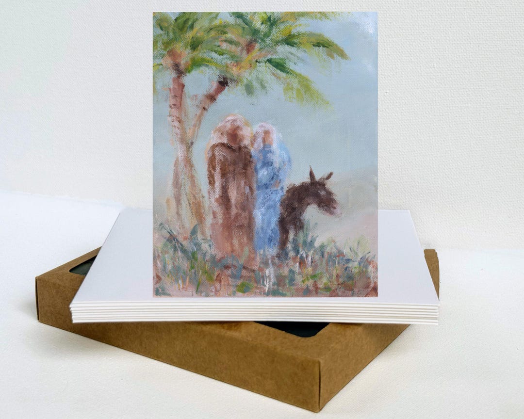 Christian Christmas Boxed Card Set Mary and Joseph, Religious Christmas ...
