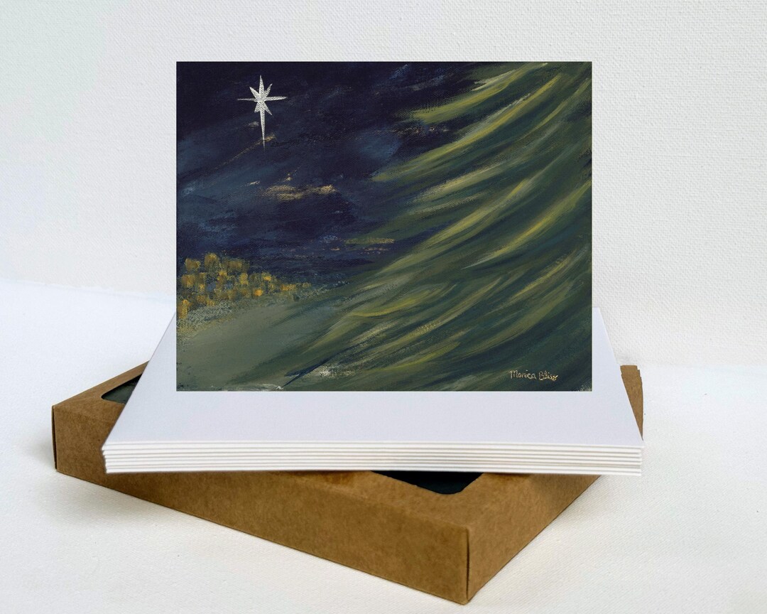 Original Art Religious Christmas Card Boxed Set | Hand-painted Holiday ...