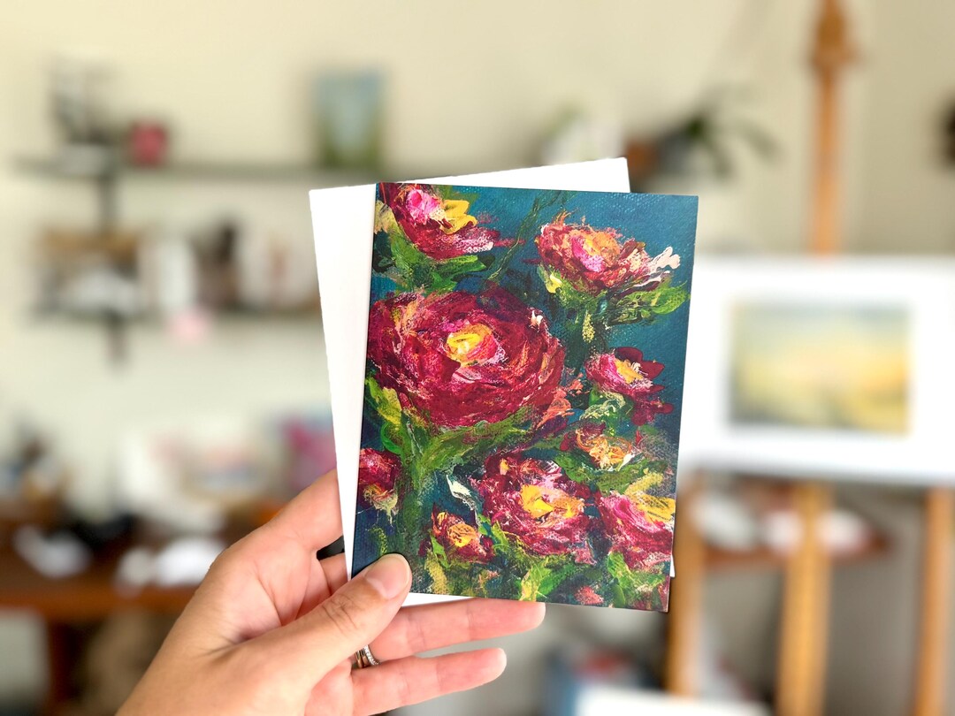 Spring Flower Card Boxed Set | Hand-painted Floral Greeting Cards ...