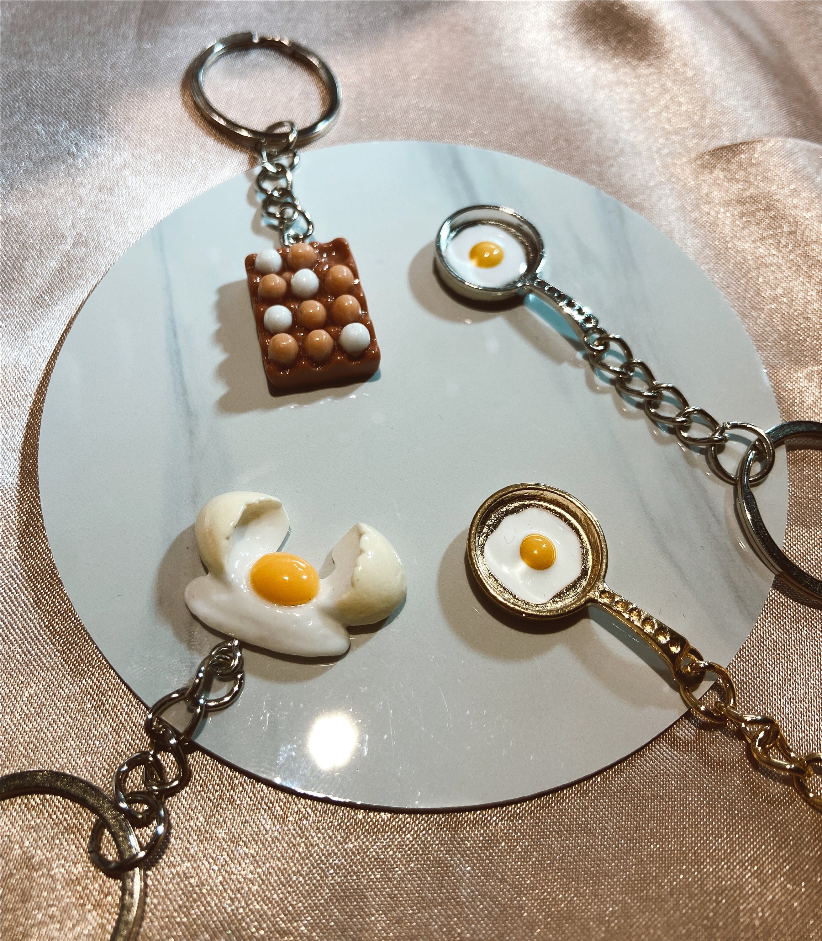 Eggs Keychain, Cute Keychain, English Breakfast Gift, Egg Lover Gift - Etsy