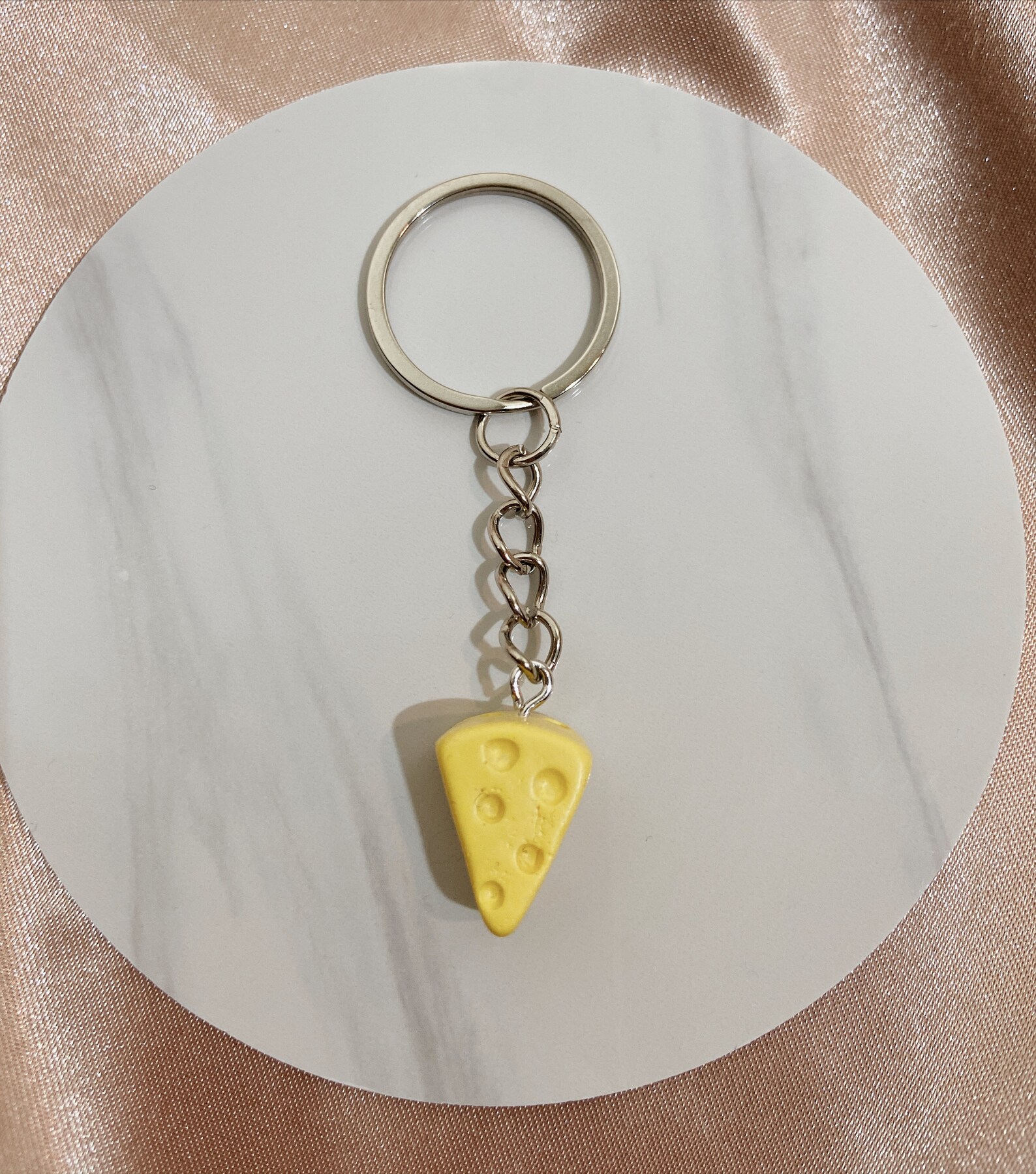 Cheese Keychain, Cheese Keyring, Cute Keychain, Cheese Lover - Etsy