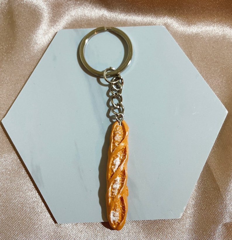 Croissant Keychain Toast Keychain Baguette Keychain Waffle - Etsy