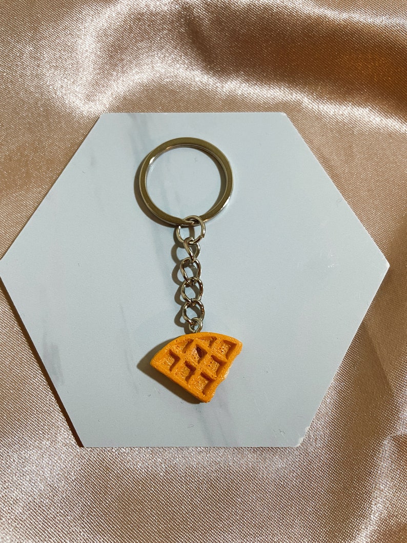Croissant Keychain Toast Keychain Baguette Keychain Waffle - Etsy
