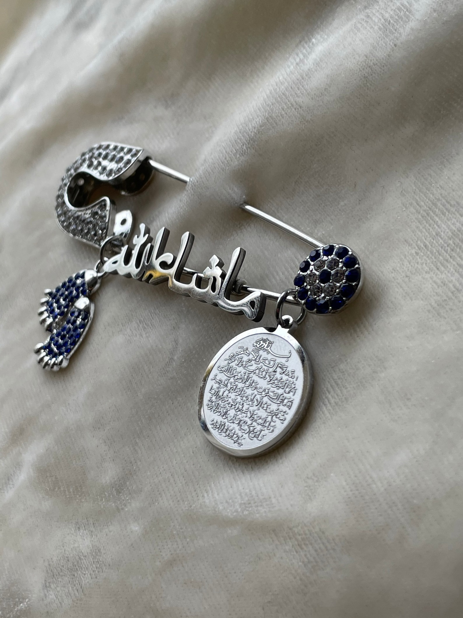 Muslim Baby Pin Stroller Evil Eye Pin Baby Islamic Allah - Etsy