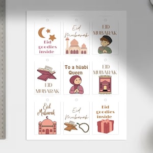 PRINTABLE EID Gift Tags PDF Eid Gift for Kids Eid Gifts Ramadan Favors ...