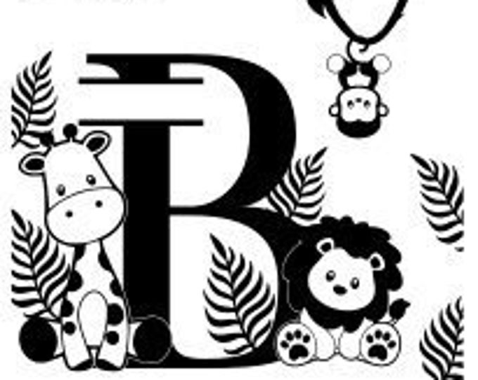 Alphabet Monograms Jungle Letter B SVG Cutting File - Etsy