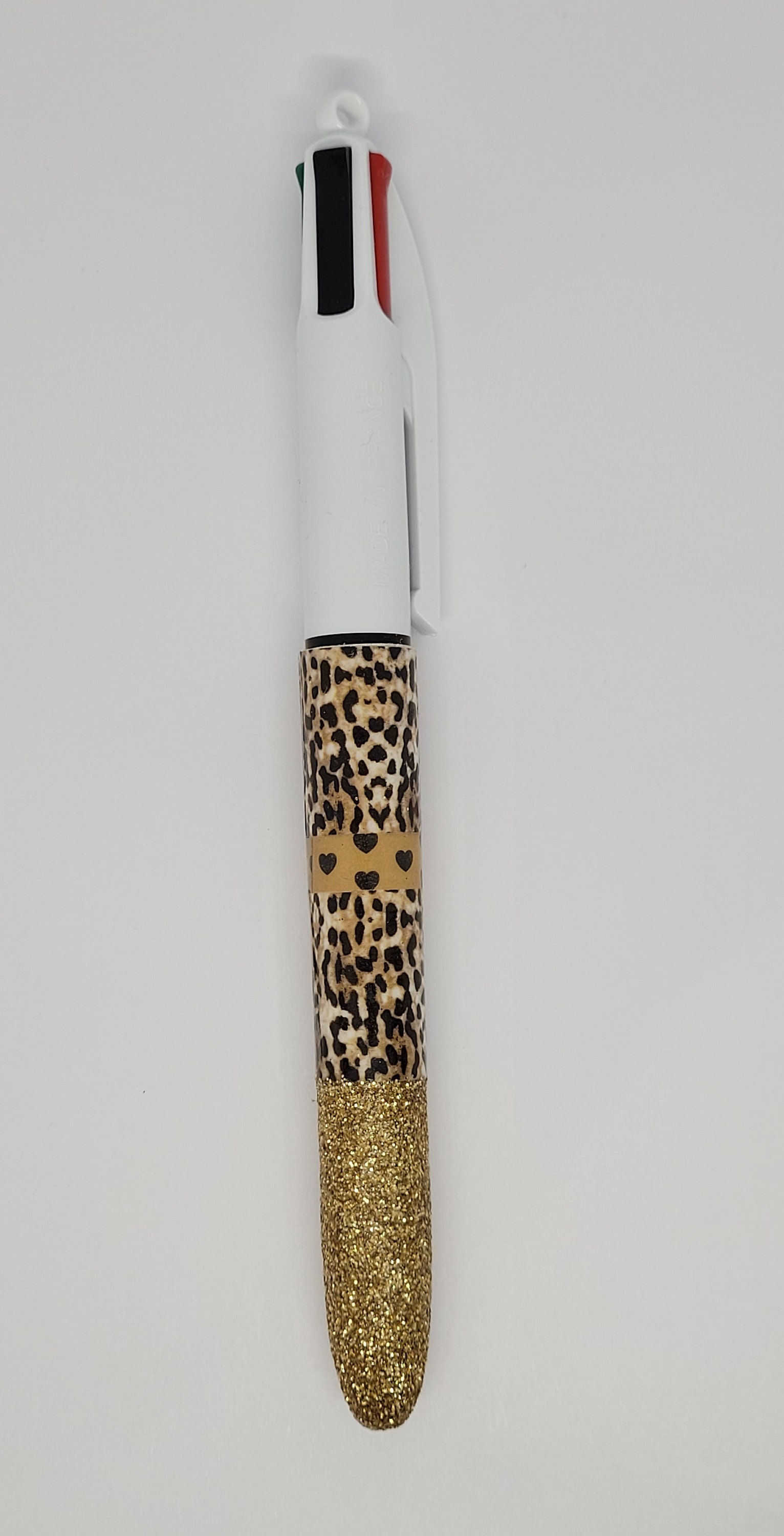 Stylo 4 couleurs customisé avec paillettes et décors - Etsy France