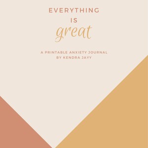 Printable Anxiety Journal Pages - Great Journal Prompts and Activities ...