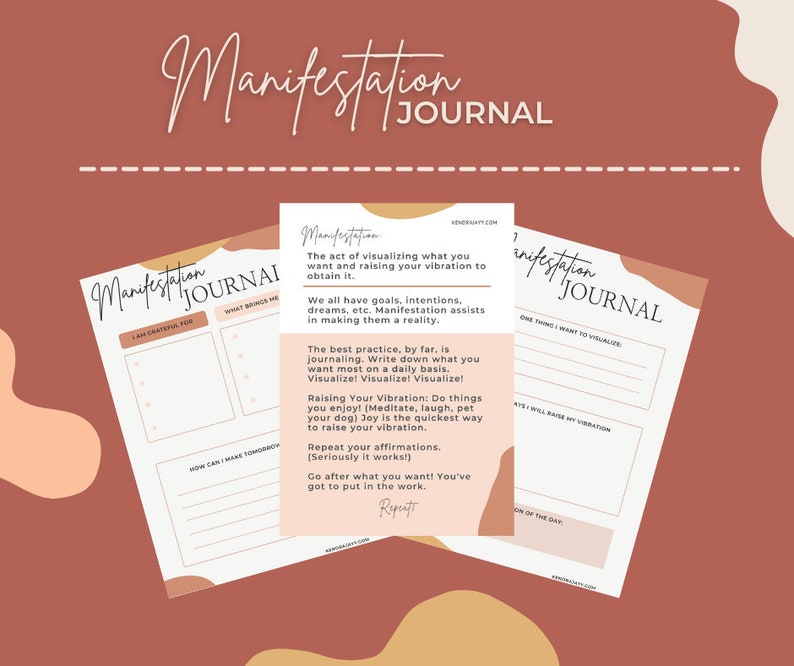 Printable Manifestation Journal Prompts - Etsy