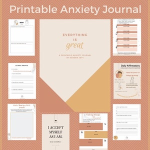 Printable Anxiety Journal Pages - Great Journal Prompts and Activities ...