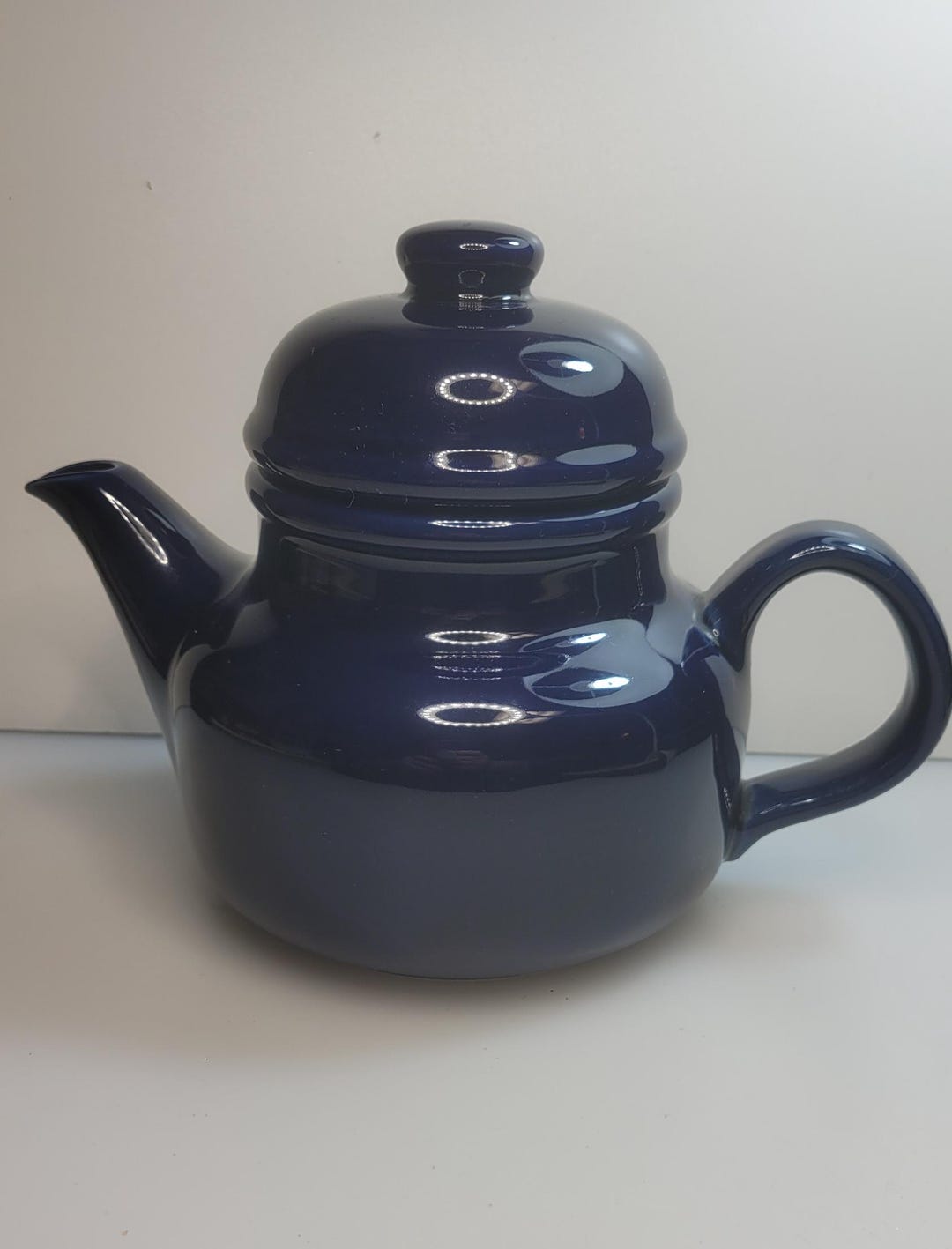 Vintage 1983 Rondo Japan Ceramic Tea Pot in Cobalt Blue 6.75'' - Etsy