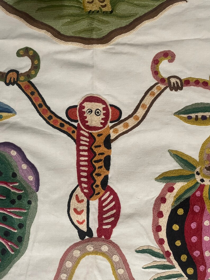 Clarence House Jembala Monkey Jungle Wool Crewel - Etsy